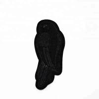 China Eagle Pattern Sequin Embroidered PU Fabric Badges Iron-On Style Motorcycle Patches and Clothes Back Embroidery for sale