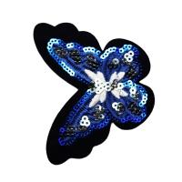 China Customizable Mini Butterfly Sequin Embroidery Patches Handmade Design for Blouses and Clothing Customization for sale
