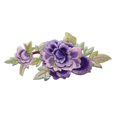 China Beautiful Embroidery 3D Flower Patch for Clothes for sale