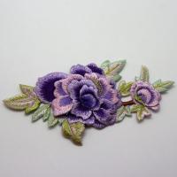 China Beautiful Embroidery 3D Flower Patch for Clothes for sale