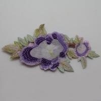 China Beautiful Embroidery 3D Flower Patch for Clothes for sale