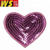 China Custom Chenille Felt Patches with Heart-Shaped Sequin Embroidery PVC Garments Logo Badges in Cartoon Style for Hat Usage for sale