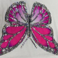 China High Quality 3D Sequin Butterfly Alphabet Heart Flower Patches for Garments and Hat Fashion Design for sale