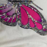 China High Quality 3D Sequin Butterfly Alphabet Heart Flower Patches for Garments and Hat Fashion Design for sale