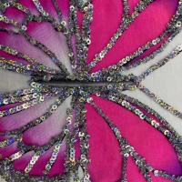 China High Quality 3D Sequin Butterfly Alphabet Heart Flower Patches for Garments and Hat Fashion Design for sale