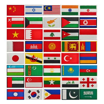 China Wholesale Flag Tactical Embroidery Patch for Clothes Hat Team Stick-On Patches for sale
