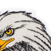 China WANGSHUN Embroidery Customized Eagle Logo Patches High Quality Iron on Backing Patch for sale