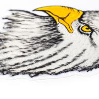 China WANGSHUN Embroidery Customized Eagle Logo Patches High Quality Iron on Backing Patch for sale