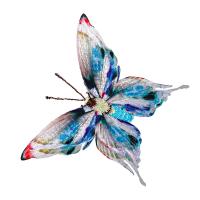 China Custom Embroidery Heat Transfer Printing Exquisite Butterfly Patch Dress Lace Embroidery Decoration Clothing Embroidered Patch for sale