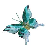 China Custom Embroidery Heat Transfer Printing Exquisite Butterfly Patch Dress Lace Embroidery Decoration Clothing Embroidered Patch for sale