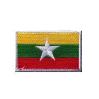 China Custom Flag Tactical Eco-Friendly Sequined Fabric Patch for Clothes Hats Bags-Hook and Loop & Heart Shape for sale