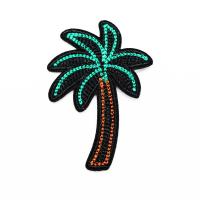 China Customizable 3D Coconut Tree Sew on Embroidery Patches Popular Fashion Accessory for Clothes Personalized With OEM Number for sale
