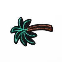 China Customizable 3D Coconut Tree Sew on Embroidery Patches Popular Fashion Accessory for Clothes Personalized With OEM Number for sale