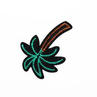 China Customizable 3D Coconut Tree Sew on Embroidery Patches Popular Fashion Accessory for Clothes Personalized With OEM Number for sale