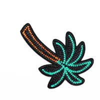 China Customizable 3D Coconut Tree Sew on Embroidery Patches Popular Fashion Accessory for Clothes Personalized With OEM Number for sale