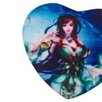 China Custom Pin on Badges,Best Sale Safety Pin on Patch,Heart Shape Fabric Metal Heat Transfer Cartoon Game Badge for sale