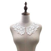 China Custom Embroidery Neck Lace Tulle Lace Embroidery Mesh Cotton Lace Fabric Embroidery for sale