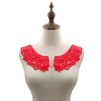 China Custom Embroidery Neck Lace Tulle Lace Embroidery Mesh Cotton Lace Fabric Embroidery for sale