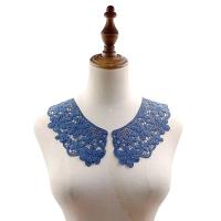 China Custom Embroidery Neck Lace Tulle Lace Embroidery Mesh Cotton Lace Fabric Embroidery for sale