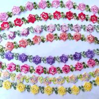 China Wholesale Factory Cotton Floral Eyelet Embroidered Lace Trim With Assorted Patterns for DIY for sale