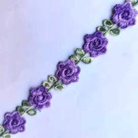 China Wholesale Factory Cotton Floral Eyelet Embroidered Lace Trim With Assorted Patterns for DIY for sale