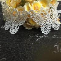 China Water Soluble Embroidered Butterfly Computerized Embroidery Garment Accessories Water-Soluble Lace  Barcode Lace for sale