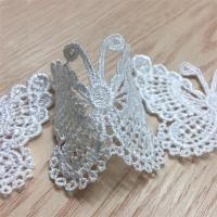 China Water Soluble Embroidered Butterfly Computerized Embroidery Garment Accessories Water-Soluble Lace  Barcode Lace for sale