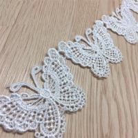 China Water Soluble Embroidered Butterfly Computerized Embroidery Garment Accessories Water-Soluble Lace  Barcode Lace for sale