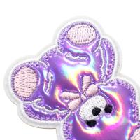 China Iron on Embroidery Reflective Patch Low Moq Embroidery Logo Iron on Embroidery Patches for Clotges for sale