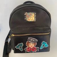 China Fashion Design 3D Flock Adhesive Patches Eco-Friendly Embroidered Fabric with Beads and PU Plastic Main Material for sale