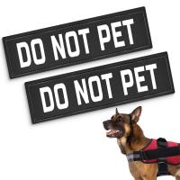 China Dog Vest Patches, Service Dog/in Training/Emotional Support/Therapy Dog DO NOT PET PU Patches for sale