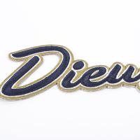 China Custom for Clothing Letter Patches Garment Iron on 3D Logo Stereoscopic Embroidery Star Patches for sale
