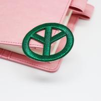 China 3D Embroidery Logo Patches Green for sale