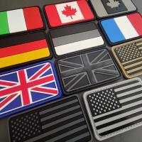 China Customized Pvc Patch Creative Lettering Clothing Logo Badge Rubber Soft Pvc Patch for sale