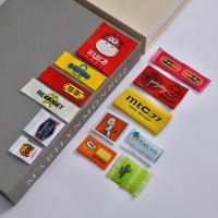 China Design Your Custom Brand Name Printing Organic Cotton Fabric Tag Clothing Labels Linen Clothing Labels for sale