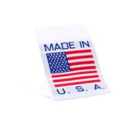 China American Flag Crafting Craft Art Fashion Woven Ribbon Ribbons Tag for Clothing Sewing Sew on Clothes Garment Embroidered Label for sale