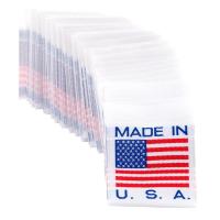 China American Flag Crafting Craft Art Fashion Woven Ribbon Ribbons Tag for Clothing Sewing Sew on Clothes Garment Embroidered Label for sale