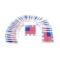 China American Flag Crafting Craft Art Fashion Woven Ribbon Ribbons Tag for Clothing Sewing Sew on Clothes Garment Embroidered Label for sale