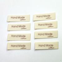 China Cotton Woven Label Handmade With Love Diy Clothing Sewing Grosgrain Tag  Neck Label for sale
