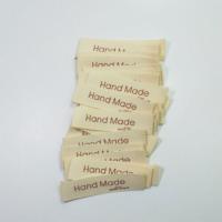 China Cotton Woven Label Handmade With Love Diy Clothing Sewing Grosgrain Tag  Neck Label for sale