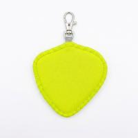 China Customized Eco-Friendly Rubber Silk Screen Printed Rectangular Hanging Ring Embroidery Keychain for sale