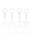 China Customized Embroidery Large Pattern for System Complete Seamless Exquisite 3D Rubber Edging Lightweight Carabiner Keychain for sale