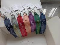 China Ornaments Bags Clothing Premium Lanyard Pendants Modern Simplicity Light Keychain Nylon Zinc Alloy Keychains for sale