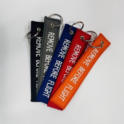 China Custom Embroidered Patch 3d Keychain Chinese Products Car Keychain with Jet Tags Other Key Chains for sale