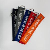 China Custom Embroidered Patch 3d Keychain Chinese Products Car Keychain with Jet Tags Other Key Chains for sale