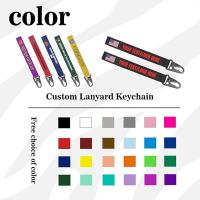 China WS Custom Embroidery Felt Logo Jet Tag Keychain Silk Screen Printing Motorcycle Car Anime Key Tags for sale