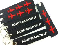 China Custom Double-Sided Key Ring Keychain Logo Custom Wholesale Motorbike Car Woven Embroidered Key Chain Tag for sale