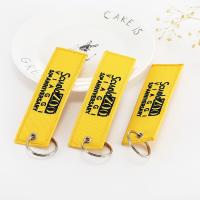 China Custom Embroidery Keychain logo Customized 3d Anime Keychain for sale
