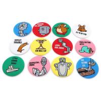 China Hot Sale High Quality 25mm Diameter Pin Button Badge Plated Technics for Uniforms for sale