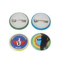 China Hot Sale High Quality 25mm Diameter Pin Button Badge Plated Technics for Uniforms for sale